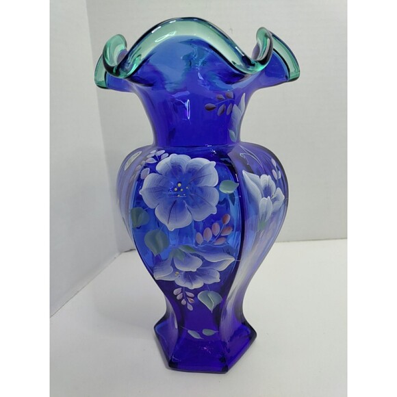 Fenton | Accents | Bill Fenton Signed 998 Cobalt Blue 75th Anniversary ...